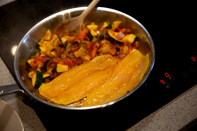 Yummy Sillylilli Smoked Basa Fillets with Warm Mediterranean Salad ...